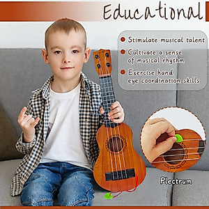 Kids Toy Ukulele Guitar,17 Inch Classical Guitar Musical Toy,4 Strings Guitar Ukulele Educational Learning Toy for Toddlers and Preschoolers
