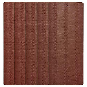 DALIX Barcelona Sangria Vertical Blind Texture Slats Sliding Door 82.5 Qty 5 Pack