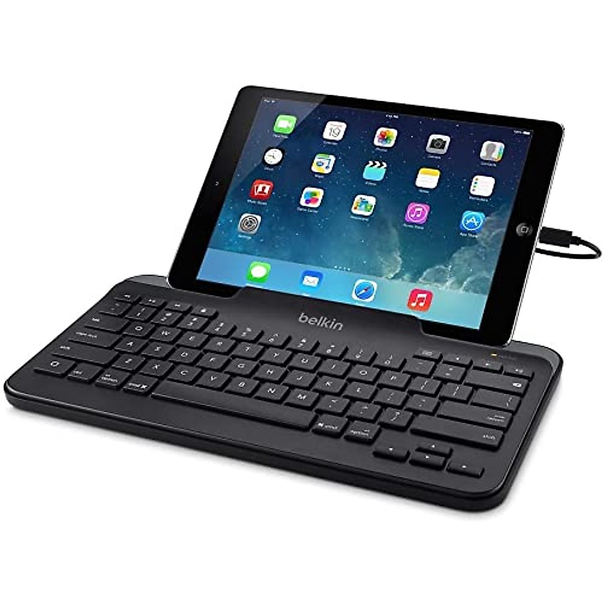 Belkin Wired Keyboard Stand For Chrome OS - Tablet Stand for Acer Chromebook Tab 10 - Works With Chrome OS Devices With USB C - Wired Keyboard Stand w/ Full Size Keycaps - Keyboard Tray - Black