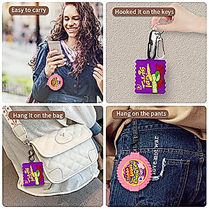 [2Pack] for Beats Studio Buds 2021 Case Cover, Cute Cartoon Silicone Protective Skin for 2021 Beats Studio Buds Case with Keychain for Girls Boys Kids Women Men (Purple Potato Chips+Bubble Gum)