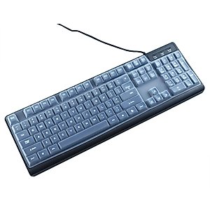 Keyboard Skin Compatible with Corsair K60 RGB Pro/Corsair K60 RGB Pro SE/Corsair K60 RGB Pro Low Profile Mechanical Gaming Keyboard, Corsair Wired K60 RGB Pro Mechanical Gaming Keyboard (Clear)