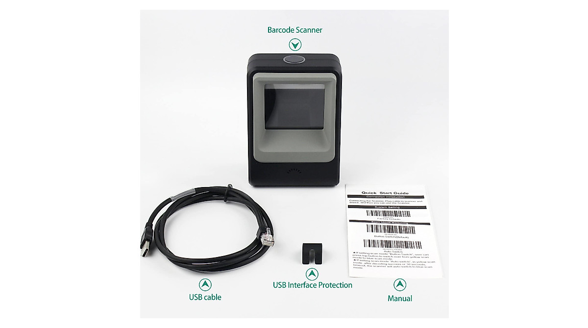 Handsfree 2D & 1D Barcode Scanner for Retail & POS