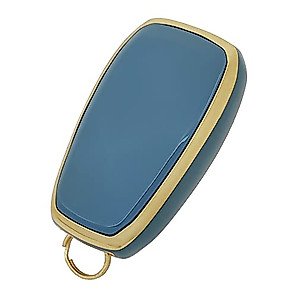 vurbemes 360 Degree Soft TPU Protector Key Fob Cover Case Compatible with Subaru Forester Outback BRZ Legacy CrossTrek Key Fob (Blue)