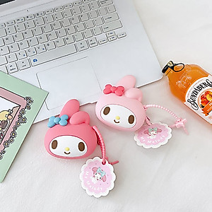 Cute Coin Purse Keychain, Small Coin Purse for Women, Bunny Coin Purse, Bunny Silicone Pouch, Kawaii Coin Purse Pouch, Coin Pouch for Backpack Decoration