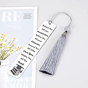 Inspirational Bookmark Class of 2023 Graduation Gifts for Her Him College High School Senior Graduation Birthday Gifts Bookmarks with Tassel for Book Lover Reader Boy Girl from Mom Teacher to Student