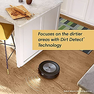 iRobot Roomba j7+ (7550) Self-Emptying Robot Vacuum – Identifies and avoids obstacles like pet waste & cords, Empties itself for 60 days, Smart Mapping, Works with Alexa, Ideal for Pet Hair, Graphite