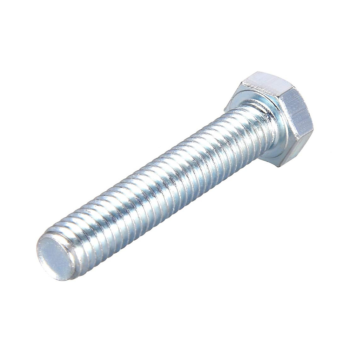 uxcell Hex Head Screw Bolts Carbon Steel 3/8"-16x2" Fastener Grade 5 UNC 5pcs