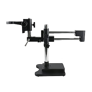 ZYZMH Universal Double Boom Lab Industrial Zoom Trinocular Stereo Microscope Stand Holder Bracket Arm 76mm Microscopio Accessories (Color : B)