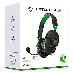Turtle Beach 50X Ear Force Recon PS4 and Xbox One Compatible 3.5mm Jack Stereo Gaming Headset