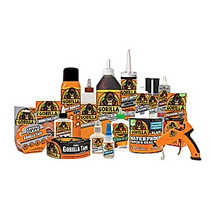 Gorilla Tape, White Duct Tape, 1.88" x 30 yd, White, (Pack of 1)