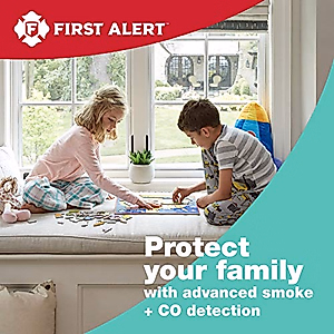 FIRST ALERT BRK SC9120FF Hardwired Smoke and Carbon Monoxide (CO) Detector with Battery Backup, 1 pack , White