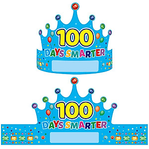 Fancy Land 36 Packs 100 Days Paper Crowns 100th Day of School Crowns for Classroom Supplies
