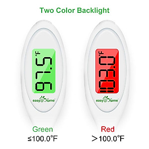 8 Sec Fast Reading Easy@Home Digital Oral Thermometer for Adult, Kid and Baby, Oral, Rectal and Underarm Temperature Measurement for Fever with Two-Color LCD Display Backlit and Alarm EMT-A12