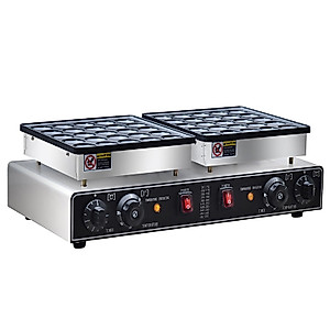 Mini Dutch Pancake Baker, 50PCS 1900W Commercial Electric Nonstick Waffle Maker Machine ， 1.8 Inches Pancake Maker Machine Dutch Poffertjes Grill For Home Kitchen Restaurant Snack Dessert