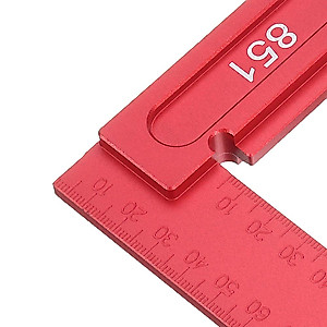 Aluminum Alloy 200mm Precision Woodworking Square Inch and Metric Machinist Square
