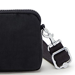 Kipling Womens Women's Emilia Bag, Organisational Compartments, Adjustable Crossbody Strap, Zip Closure, N Shoulder Bag, Black Tonal, 7.5 L x 4.125 H 1.5 D US