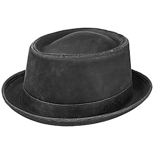 Stetson Odenton Pork Pie Cloth Hat Women/Men black 7-7 1/8