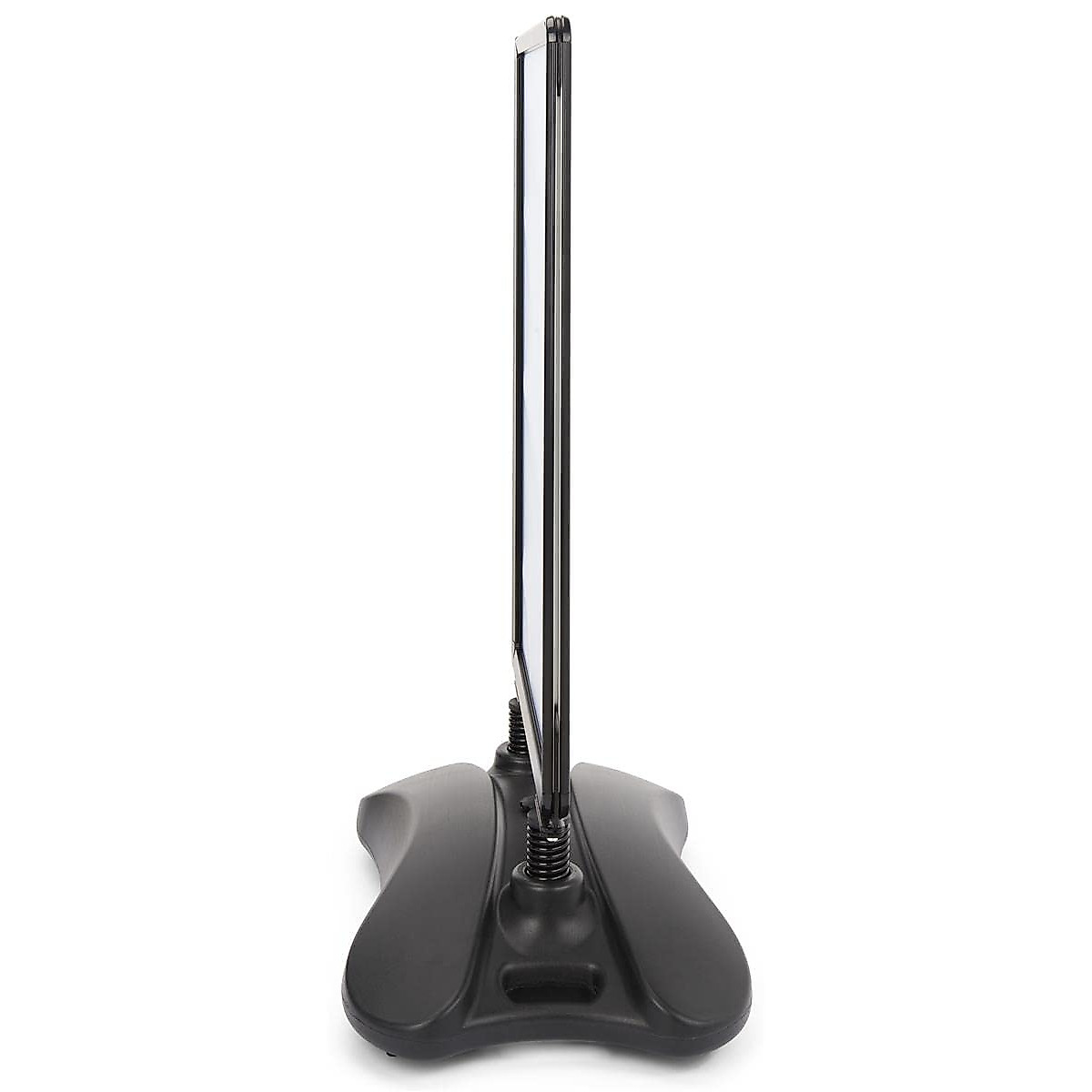 Sidewalk Poster Stand with Water-fill Base Holds 24x36 Graphics, Double-sided Sandwich Board for Outdoor Use, Front-loading Snap-open Poster Frame, Black