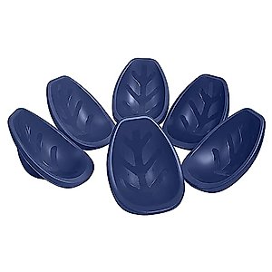 ECR4Kids Leaf Floor Seat, Rocker Chair, Navy, 6-Piece