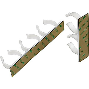 Simple Houseware 30 Spice Gripper Clips Strips Cabinet Holder - 6 Strips, Holds 30 Jars