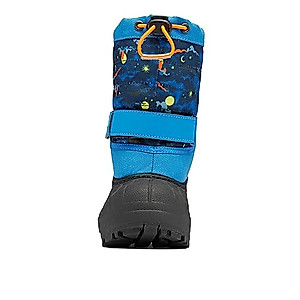 Columbia Youth Unisex Powderbug Plus II Print, Bright Indigo/Bright Orange, 2