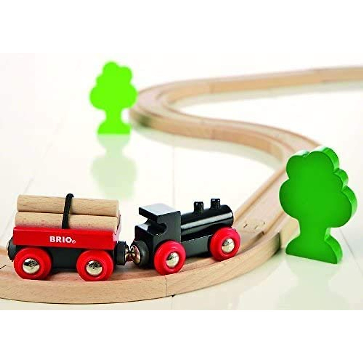 BRIO World - 33042 Little Forest Train Set - Premium 18-Piece Wooden Toy Train Set with Track and Accessories | Perfect for Kids Ages 3 and Up | FSC Certified for Sustainability