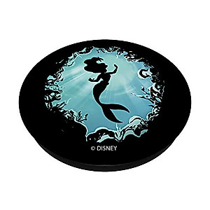 Disney Little Mermaid Ariels Silouhette Underwater PopSockets PopGrip: Swappable Grip for Phones & Tablets