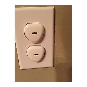 UCLEVER Outlet Plug Covers Baby Proofing Electric Protector Caps Kit for Child Safety (24 Plugs + 4 Keys)