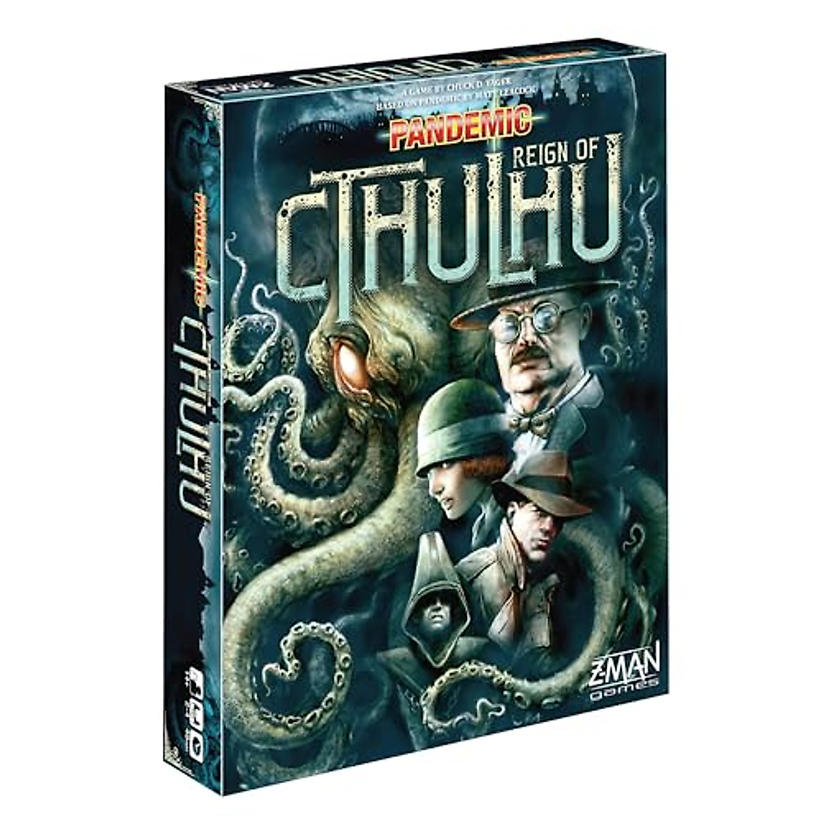 Pandemic Reign of Cthulhu Board Game for Adults and Family | Cooperative | Ages 14+ | 2 to 4 players | Average Playtime 40 minutes | Made by Z-Man Games