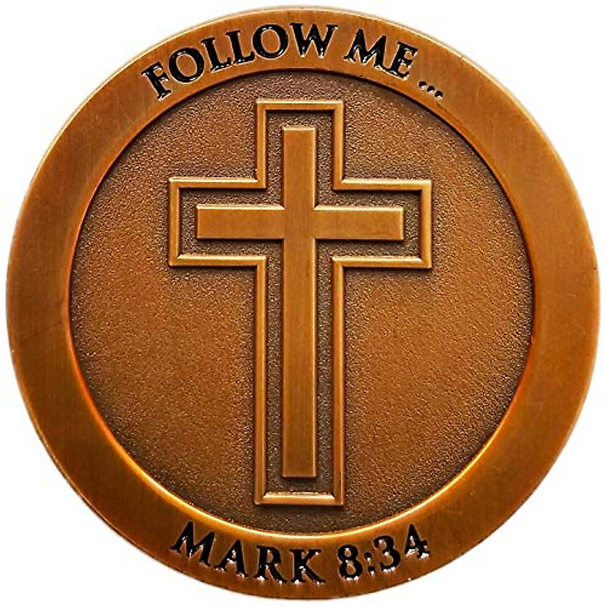 John 3:16 Coin, for God so Loved The World Bible Verse Challenge Coin, Memory Verse Pass Along Handout for Bible Study and Sunday School, Cross Coin Pocket Token, Religious Gift