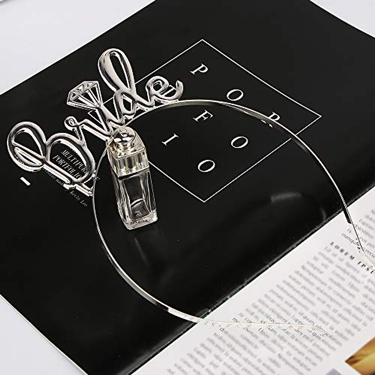 BAHABY Bride Headband Bride to Be Headpiece Bride Tiara Hair Decoration for Bridal Shower, Bachelorette Party, Wedding (Silver)…