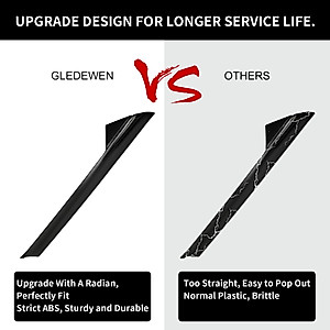 Windshield Trim Molding A-Pillar Set, Compatible with 2011-2019 Ford Explorer, Front Outer & Inner Left Driver, BB5Z7803145AA BB5Z-7803137-AA BB5Z-7803137-AB 926-450 BB5Z-7803145-AA Window Accessories