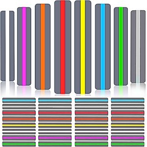 Chinco 32 Pieces Guided Reading Strips Highlight Strips Colored Overlays Colorful Bookmark-Helps with Dyslexia for Students and Teacher Teaching(Mixed Colors)