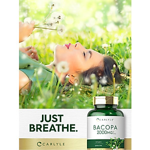 Carlyle Bacopa Monnieri Capsules | 180 Capsules | Gluten Free Supplement