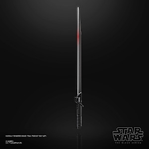 STAR WARS The Black Series Mandalorian Darksaber Force FX Elite Lightsaber with Advanced LEDs, Sound Effects, Adult Collectible Roleplay