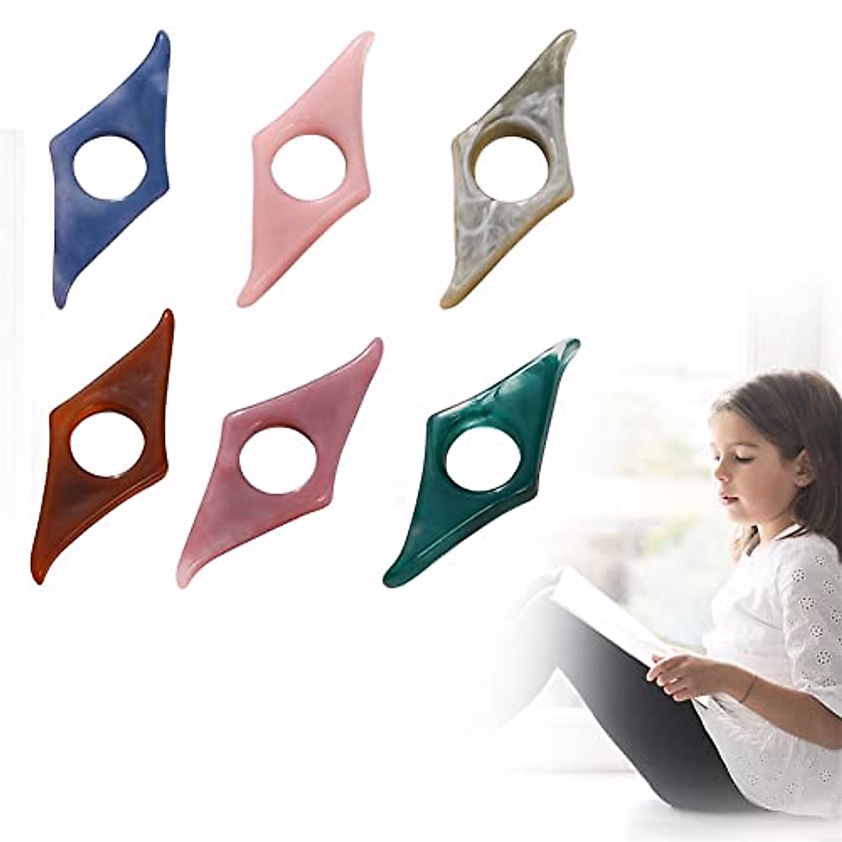 Book Page Holder for Reading,Thumb Book Page Holders for Readin,Finger Book Holder for Reading in Bed, Book Accessories for Reading Lovers, Gifts for Bookworm, Readers, Literary, Students, Teachers