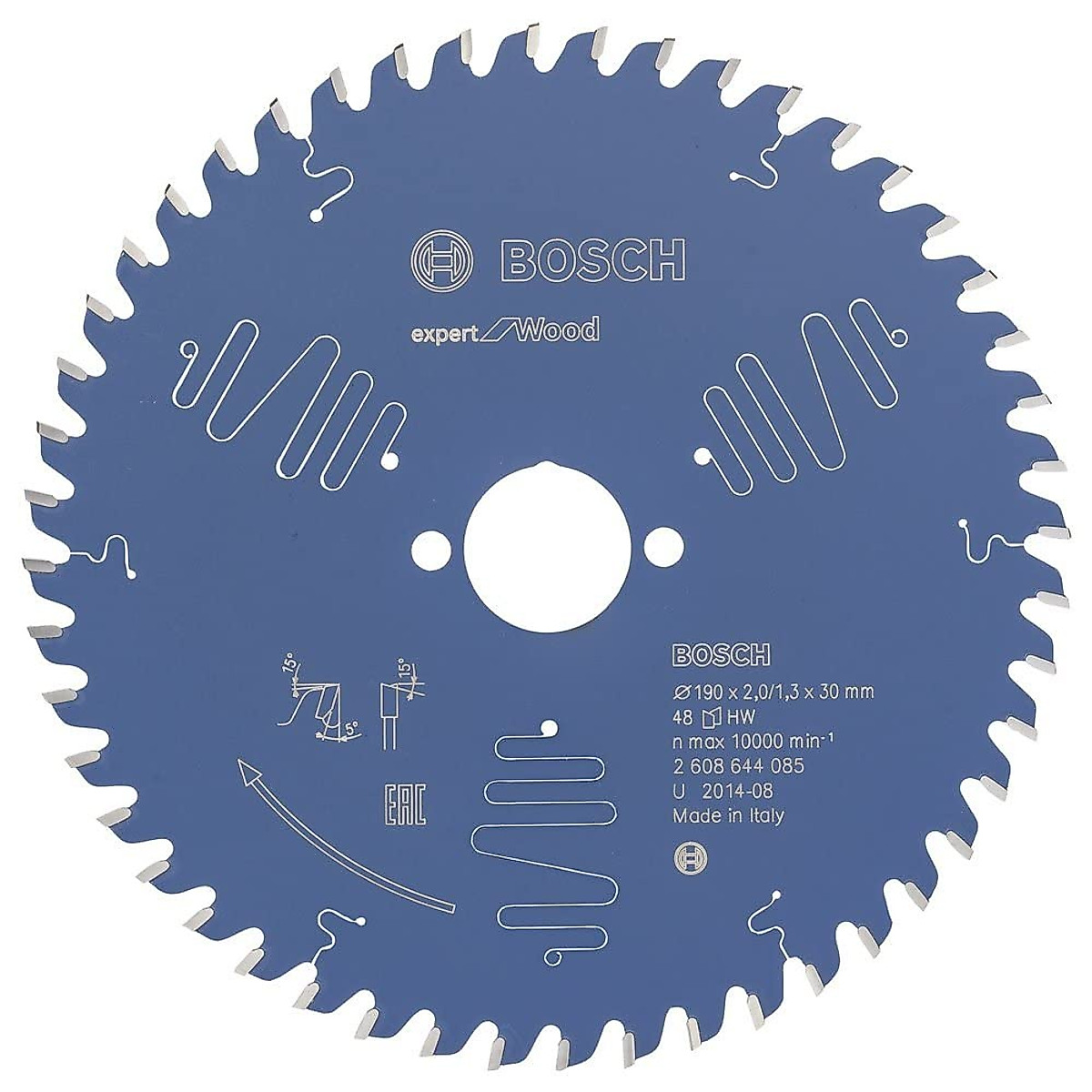 Bosch 2608644085 EXWOT 7.48" x 30mm 48T Circular Saw Blade Top Precision