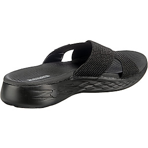 Skechers womens On-the-go 600 - 16259 Slide Sandal, Black, 7 US