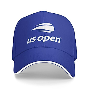 Us Open Tennis 2023 Sandwich Cap Unisex Classic Baseball Capunisex Adjustable Casquette Dad Hat Blue