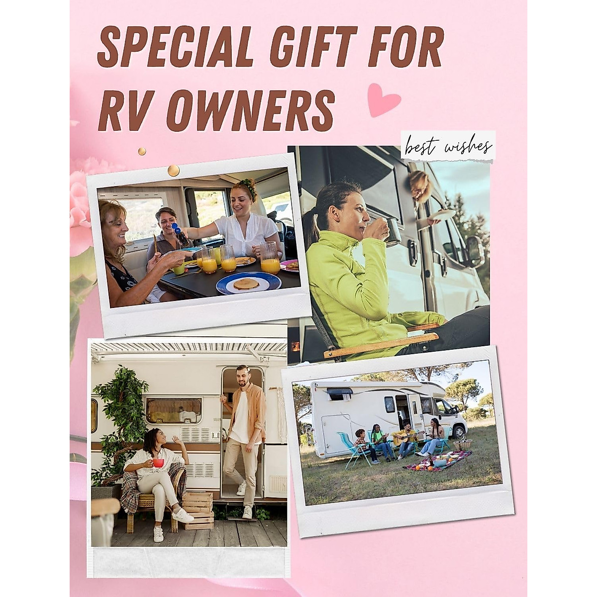 Onebttl Queen of the Camper Tumbler RV Gifts for Women, Coffee Mug for Campers, RV Enthusiasts, Motorhome Owners, Stainless Steel Insulated 1180ml/40oz