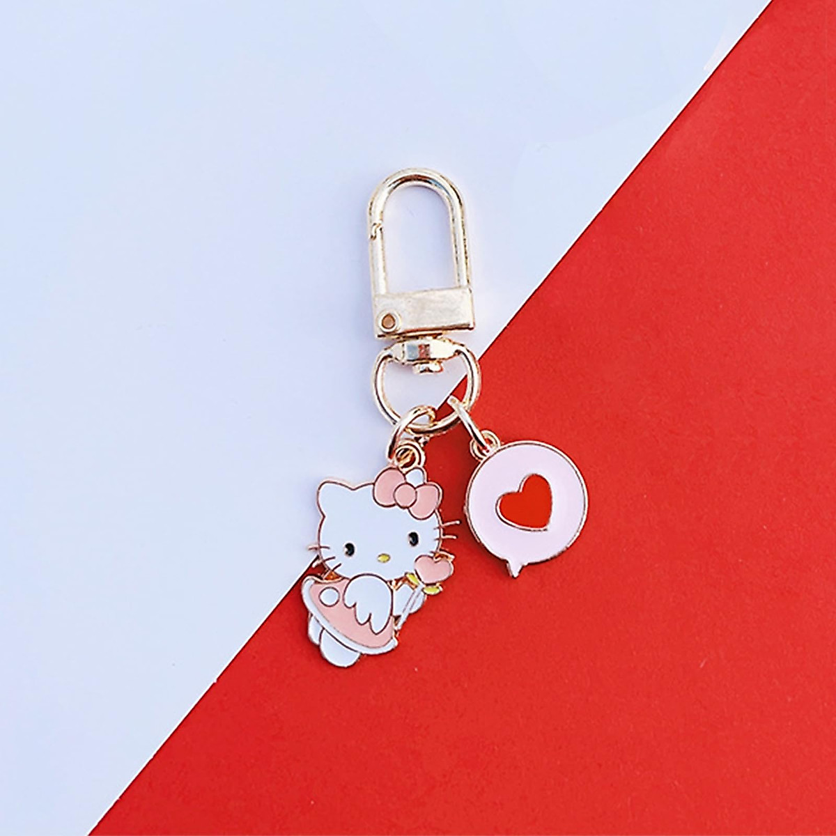 Cute Cartoon Wallet for Women and Girl, Small PU Leather Zipper Coin Credit Cards Anime Purse with Cute Keychain, 2Pce (Cartoon Wallet-03)