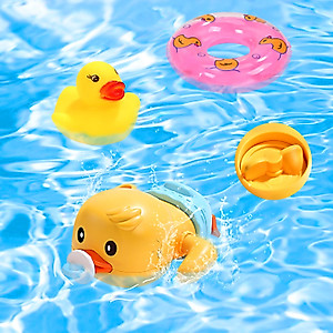 Bath Duck Toy with Light and Music, Toddlers Bathtub Toy, Baby Shower Toy