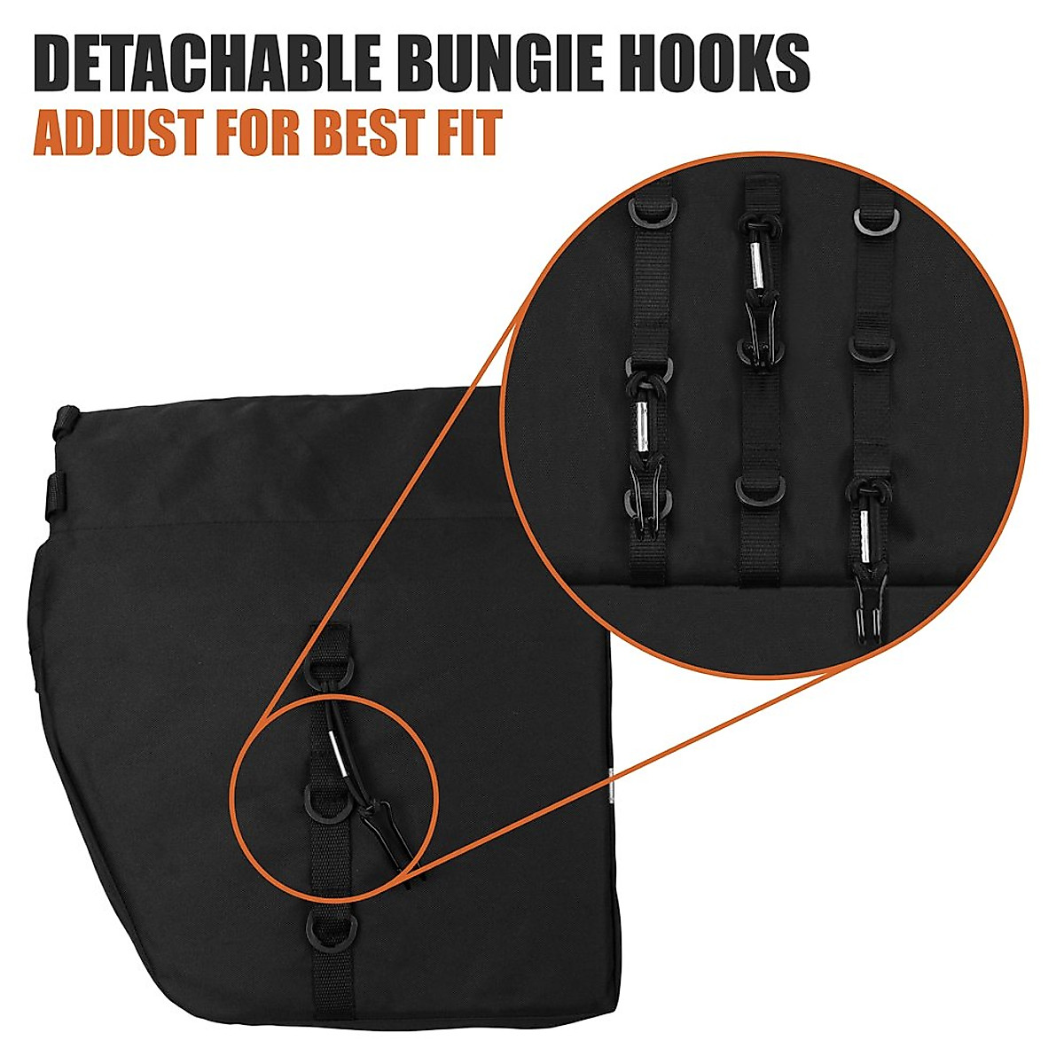 BV Bike Panniers 26L With Adjustable Hooks - Panniers For Bicycles With Carrying Handle, Bike Pannier Bag With 3M Reflective Trim For More Visibility - Bicycle Commuting Pannier Fit Most Bicycle Rack