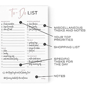 To-Do List Rose Gold Planner Notepad, 5.5 x 8.5 in. (To-Do List)