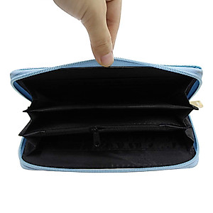 LEOMOSTE Holographic Wallet Shiny Mermaid Purse Money Clip Mini Evening Clutch Bag Rainbow Card Holder