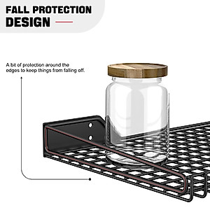 Ultrawall Wall Mounted Storage Shelf for Garage, 2 Pack Metal Shelf Rack, Heavy-Duty Wall Organizer Shelves Suitable for Shop, Shed, Garage 23.5inch x 12inch