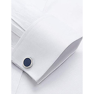 Alimens & Gentle French Cuff Regular Fit Dress Shirts (Cufflink Included)