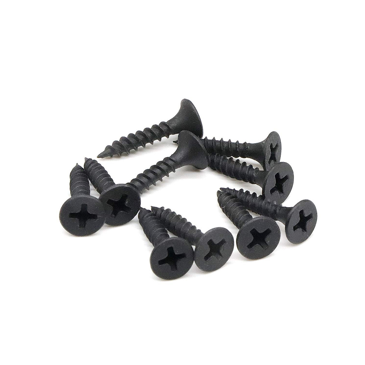 IMScrews 100pcs #6 x 3/4" Flat Head Phillips Drywall Screws Fine Thread Sharp Point Wood Screw, Carbon Steel 1022A, Black Phosphate
