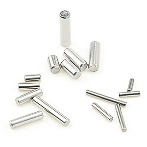 XINGYHENG 75PCS 15 Kinds M2 M3 M4 304 Stainless Steel Dowel Pins Assortment Kit( Round Straight Pin Fixed Element Set with A Storage Box)