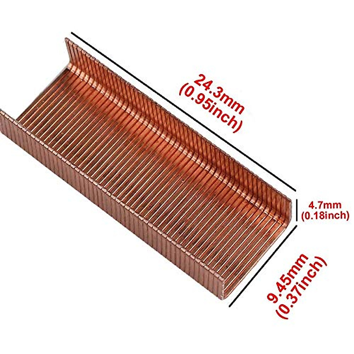 Alsisk Pack of 4000PCS No.10 Mini Staples(Smaller Than Standard Staples) … (Rosegold)